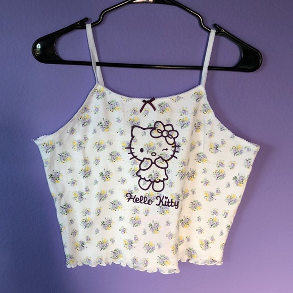 Hello Kitty | Tops | Hello Kitty Crop Top | Poshmark